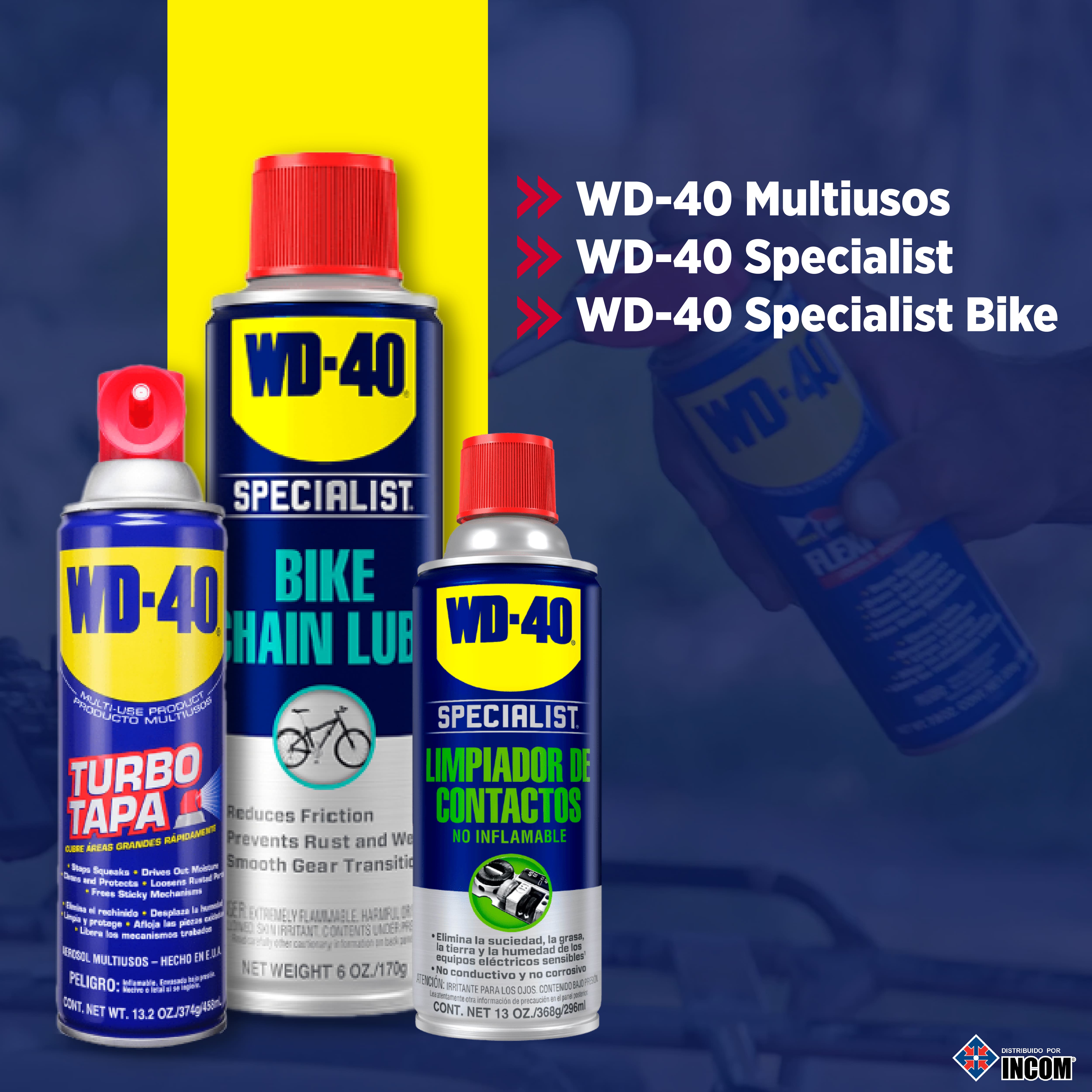Tres líneas de WD-40 y cómo sacarles el máximo provecho – INCOM SHOP