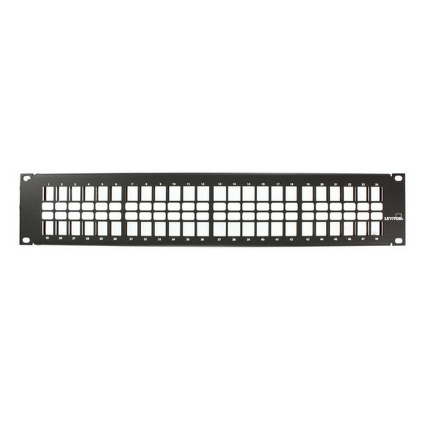 Patch Panel vacío 2UR 48p Leviton 49255-H48 | Mayoreo Latam – INCOM SHOP